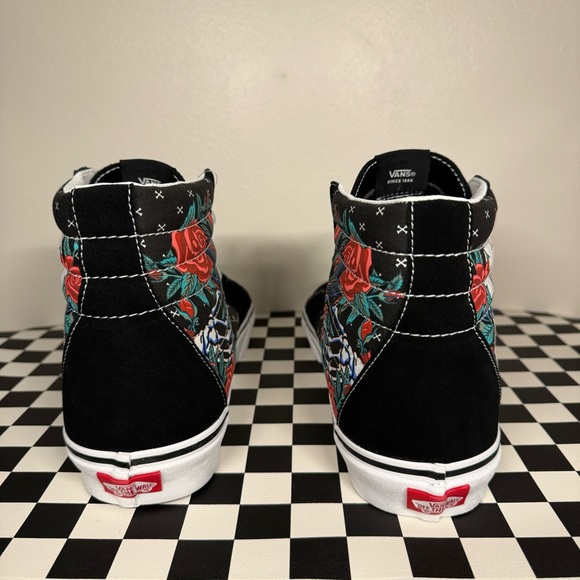 Vans | Shoes | Vans Sk8hi Rose Skulls | Poshmark